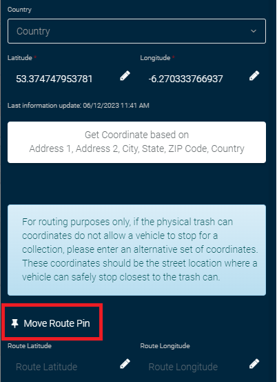Routing - Alternative GPS Coordinates