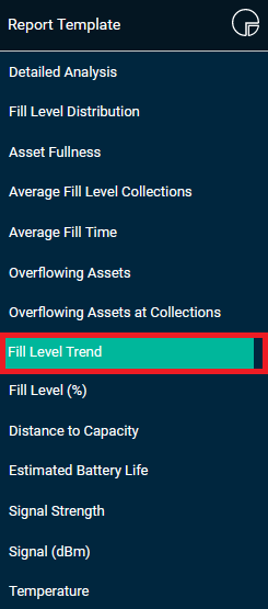 Fill Level Trend Report
