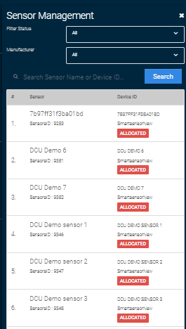 Sensor Management